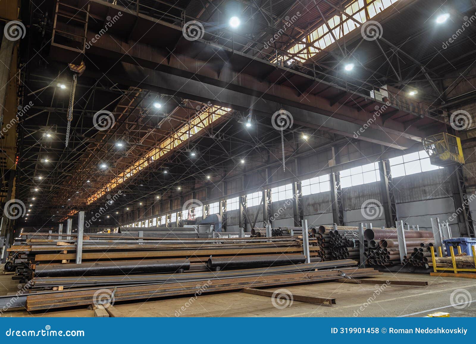 Industrial Metalwork Production Hall and Warehousing Workshop with ...