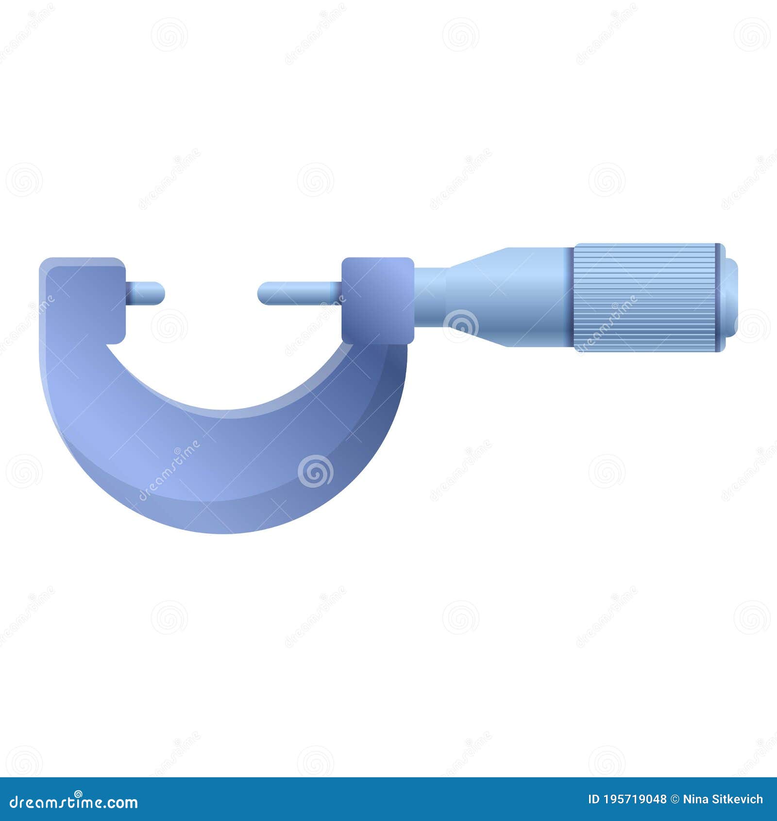Set Of Micrometer Cartoon Icon Design Template With Various Models ...