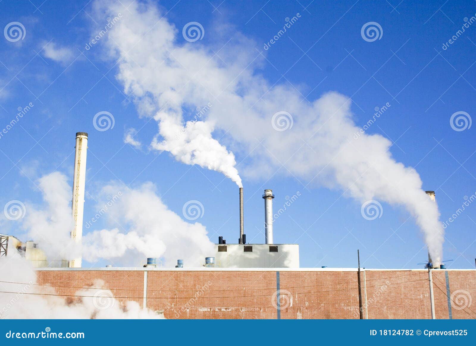 Industrial mill pollution stock photo. Image of construction - 18124782