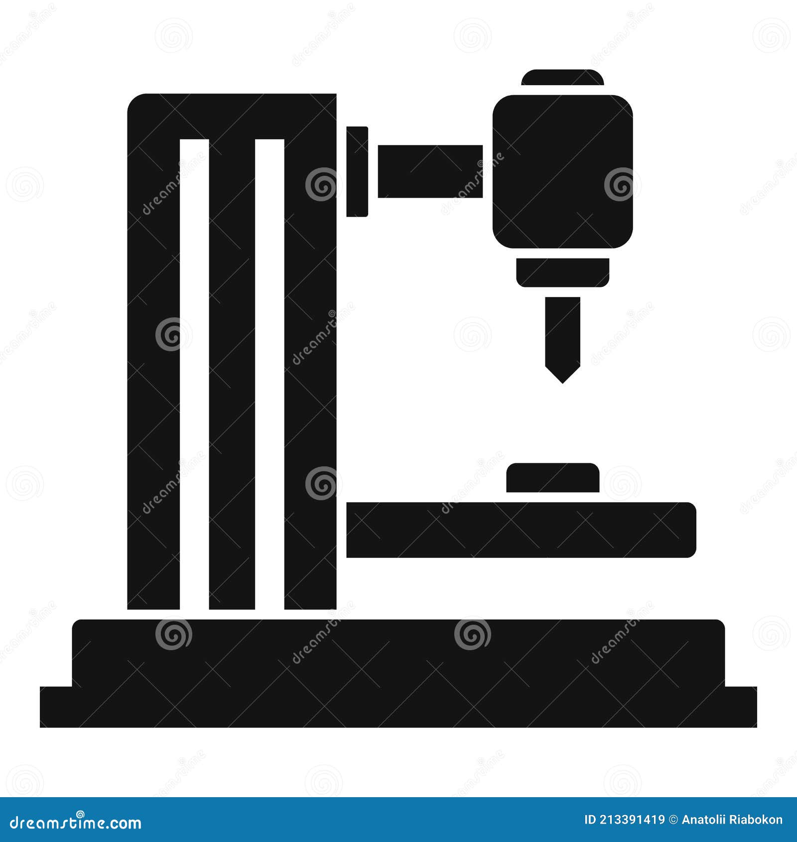 Industrial Milling Machine Icon, Simple Style Stock Vector ...