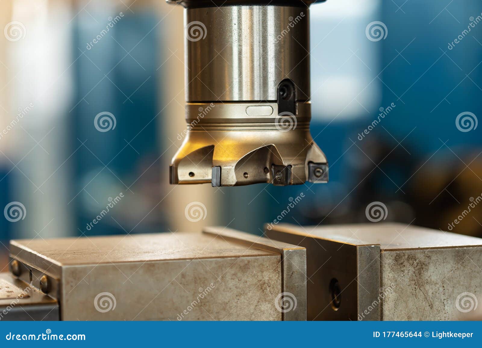 Industrial Milling Machine At Work Stock Image | CartoonDealer.com ...