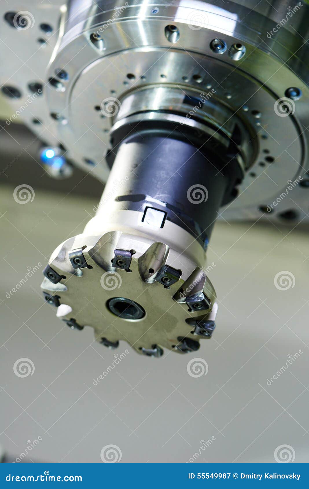 Industrial Milling Machine Tool with Mill Stock Image - Image of ...