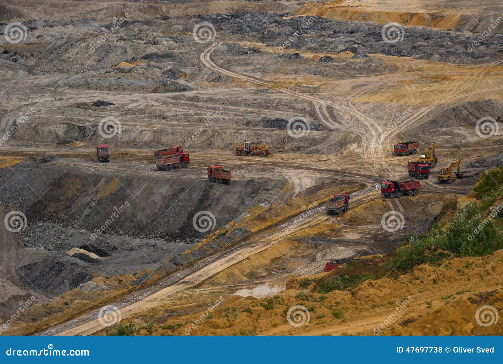 Industrial Mining Machine in Mine Stock Photo - Image of environment ...