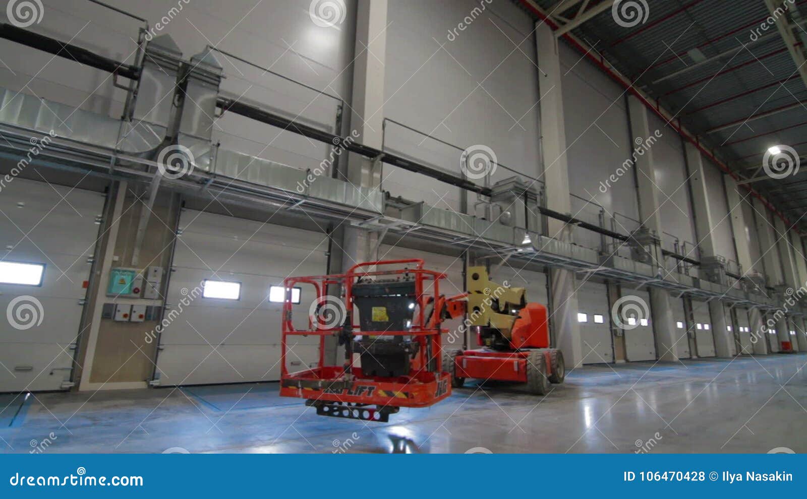 Industrial Modern Warehouse Loading Dock Indoor Stock Footage - Video ...