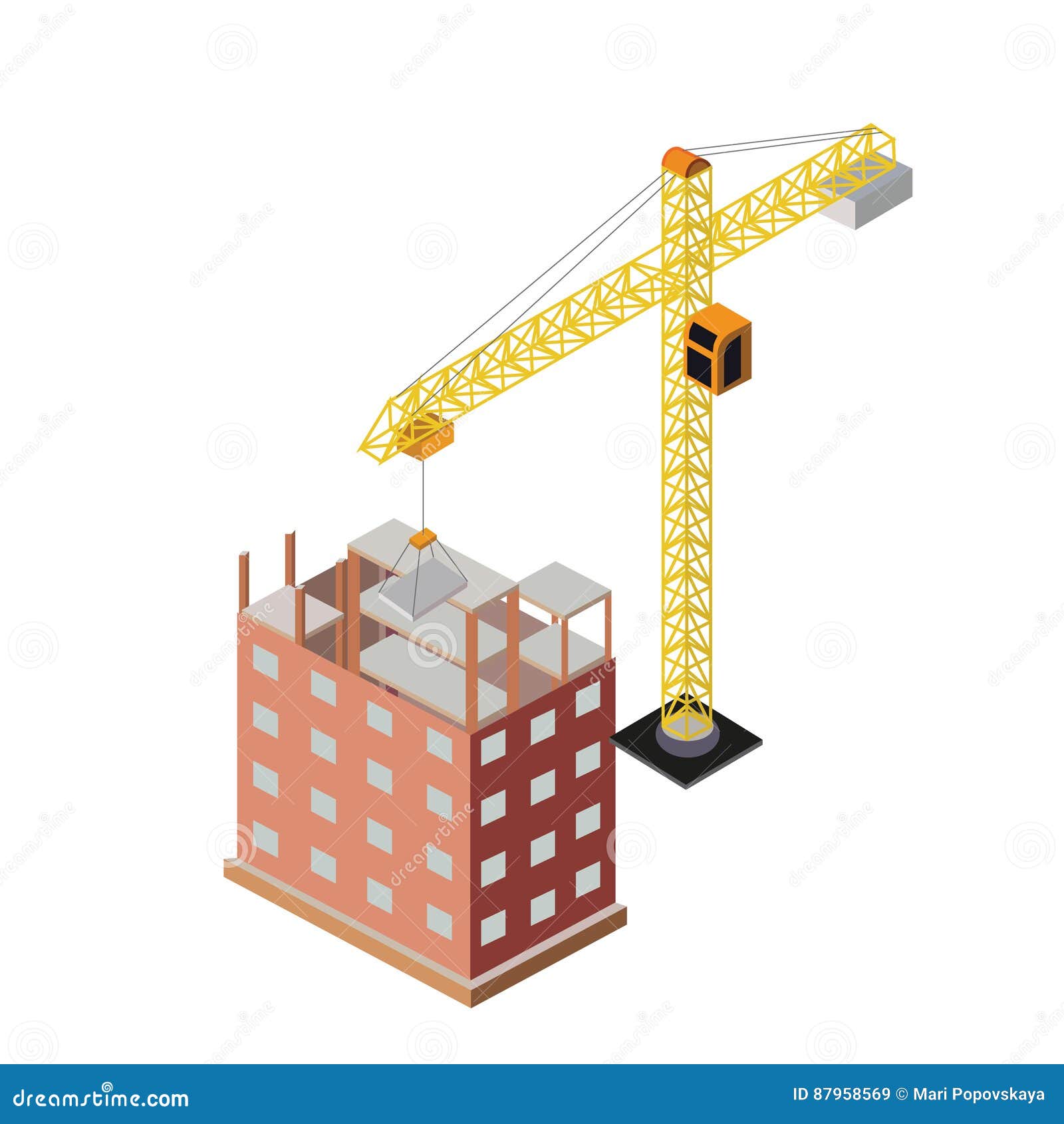 Industrial Objects Isometrics Stock Vector - Illustration of machinery ...