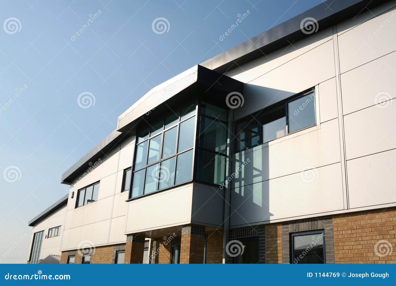 Industrial Office Building Unit Block Stock Image - Image of offices ...