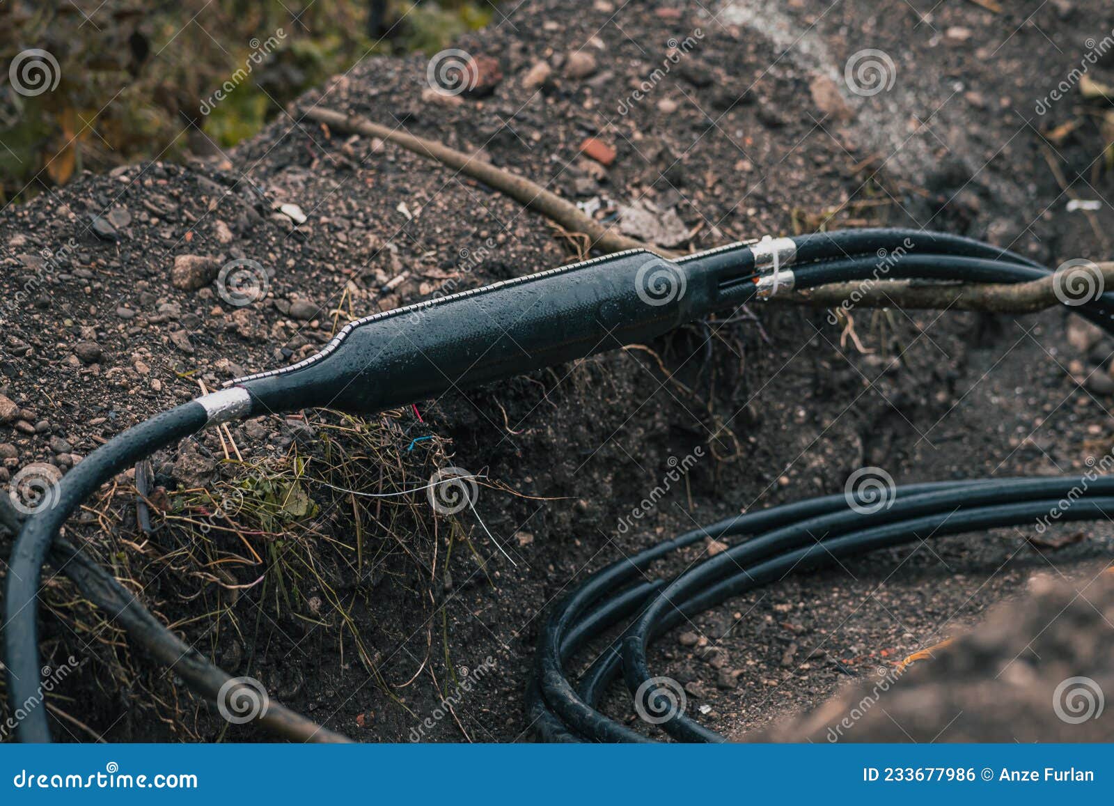 Industrial Optical Cable Connection, Y Split of a Cable, Shielded in a ...
