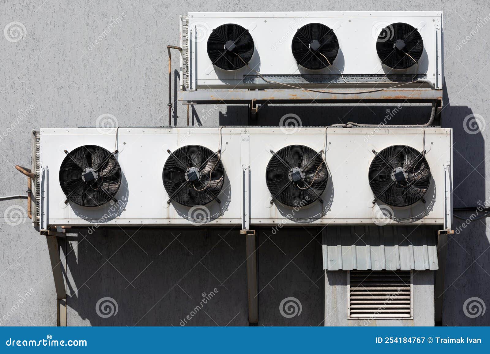 Industrial Outdoor Condensing Unit of the Air Conditioning Unit Stock ...