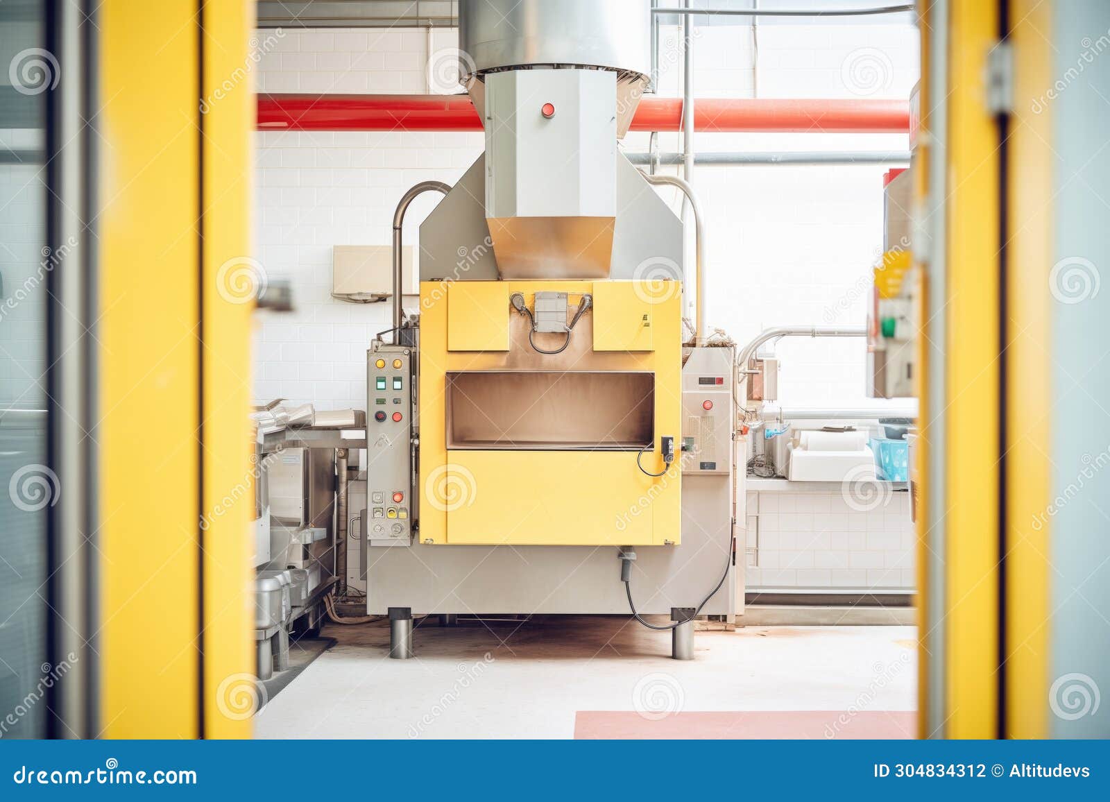 Industrial Oven with a Builtin Steam Injection System at Work Stock ...