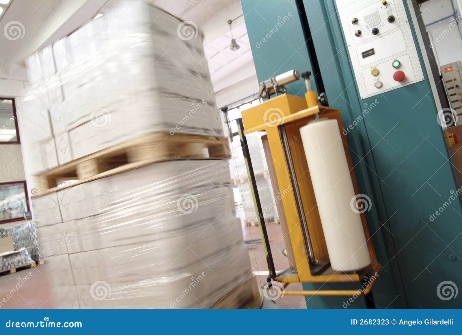 Industrial Packaging Machine Stock Image - Image of transparent ...