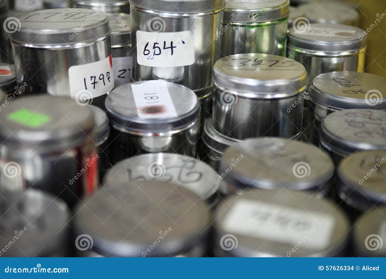 Industrial Paint Thinner Drums On A Pallet Stock Photography ...