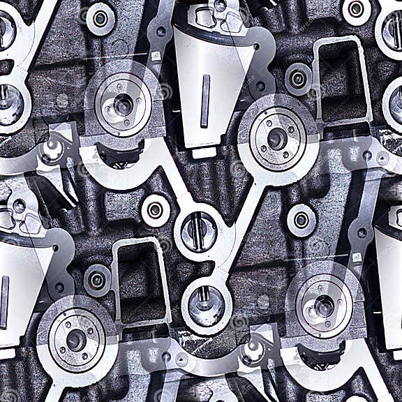 Industrial Patterns Abstract Stock Illustration - Illustration of steam ...