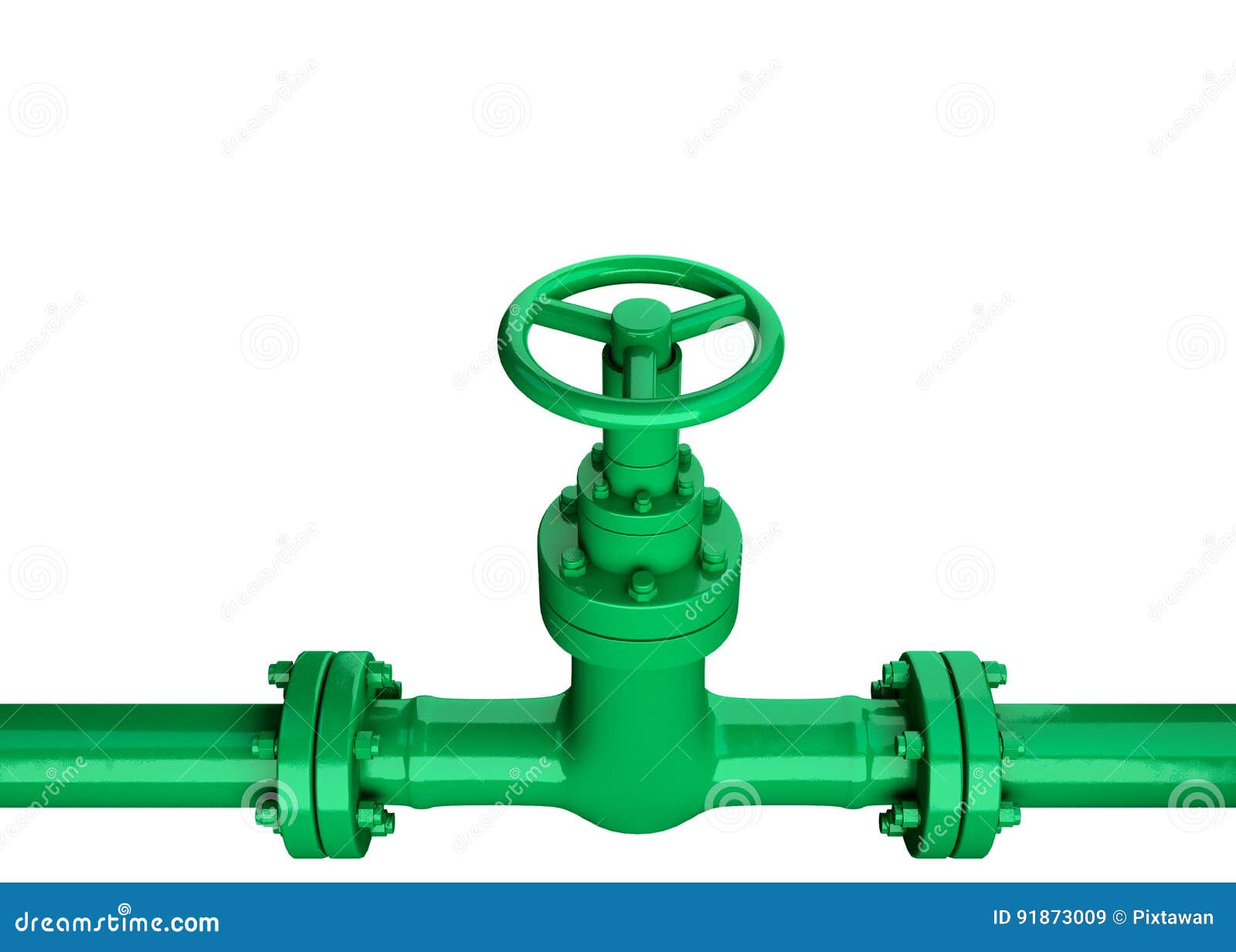 Industrial Pipe Valve Frame. Isolated On White Stock Image ...