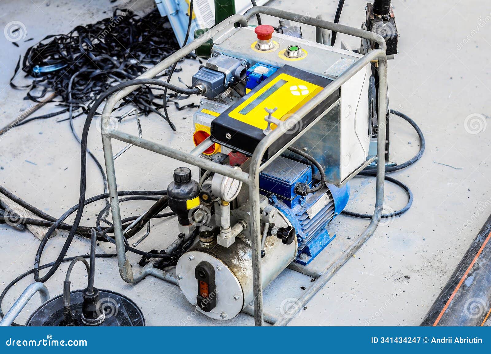 Industrial Pipe Welding Machine for Large Plastic Pipes on an Active ...