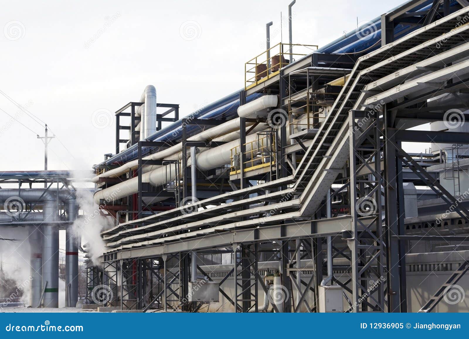 Industrial Pipeline stock image. Image of industrial - 12936905