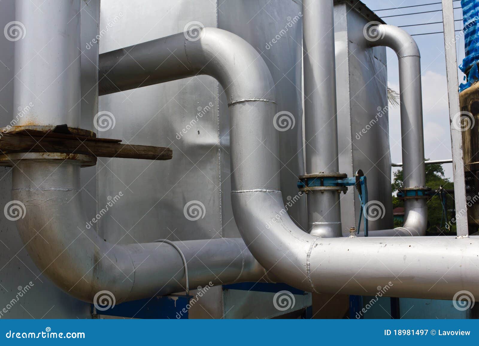 Industrial pipeline stock image. Image of tangled, petrochemical - 18981497