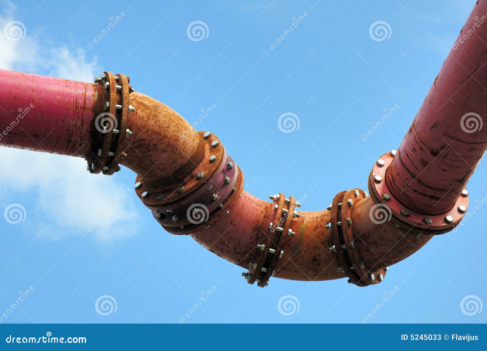 Industrial pipeline stock image. Image of aboveground - 5245033