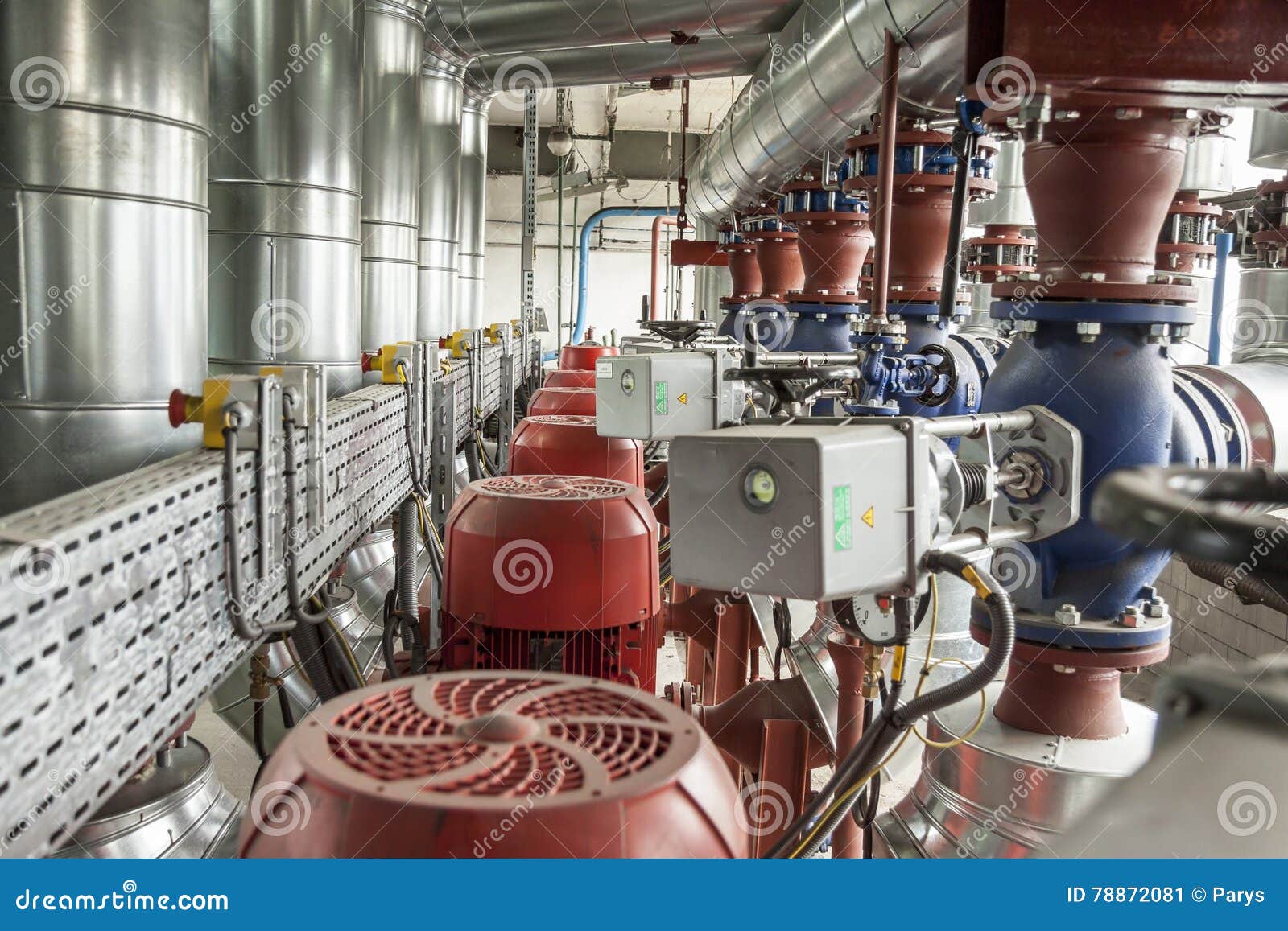 Industrial Pipeline Installation. Stock Image - Image of equipment ...
