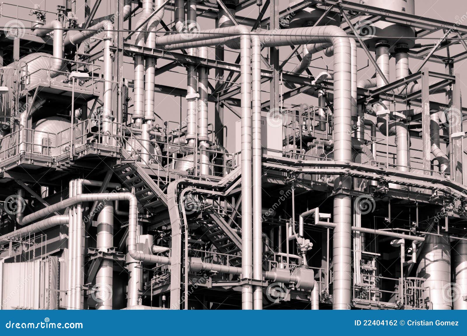 Industrial pipelines stock photo. Image of detail, global - 22404162