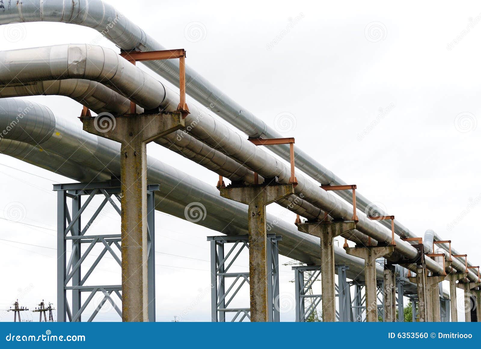 Industrial pipelines stock photo. Image of immense, electricity - 6353560