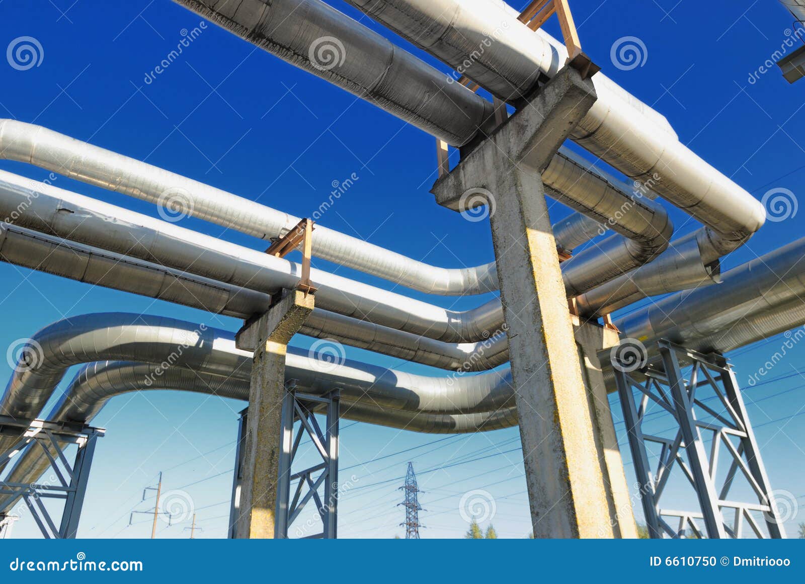 Industrial pipelines stock photo. Image of lines, industry - 6610750