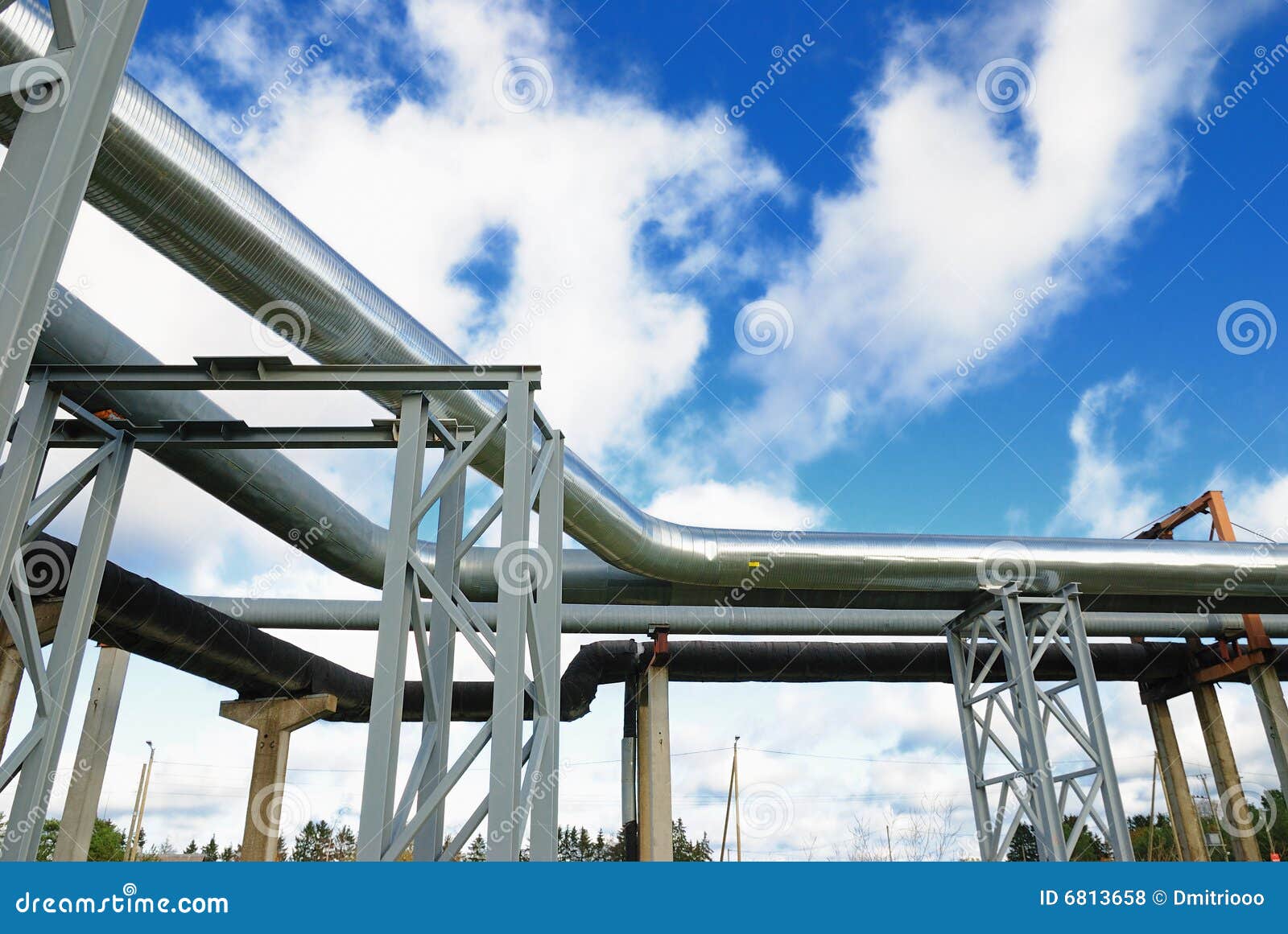 Industrial pipelines stock photo. Image of plumbing, power - 6813658