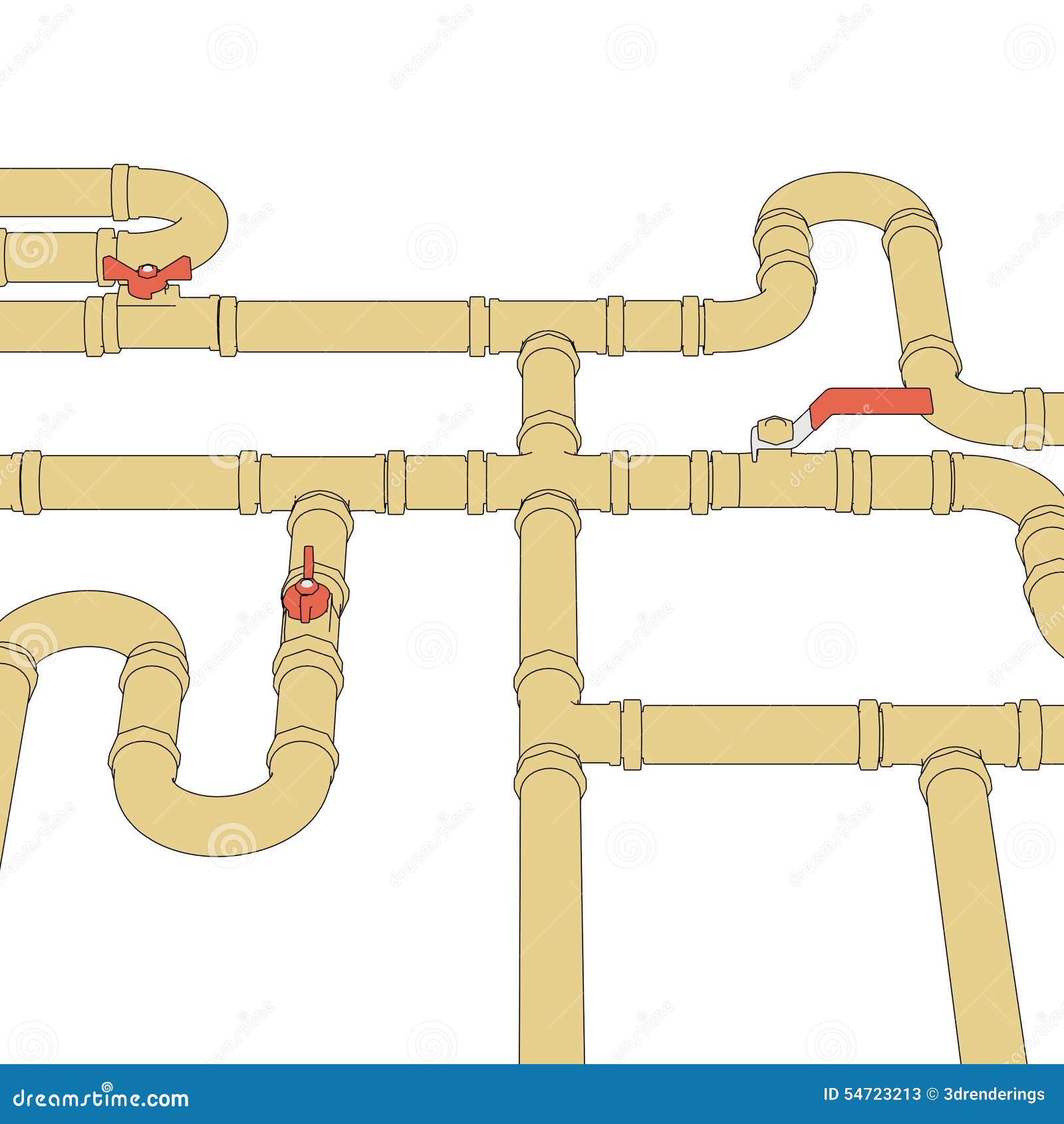Industrial pipes stock illustration. Illustration of cartoon - 54723213