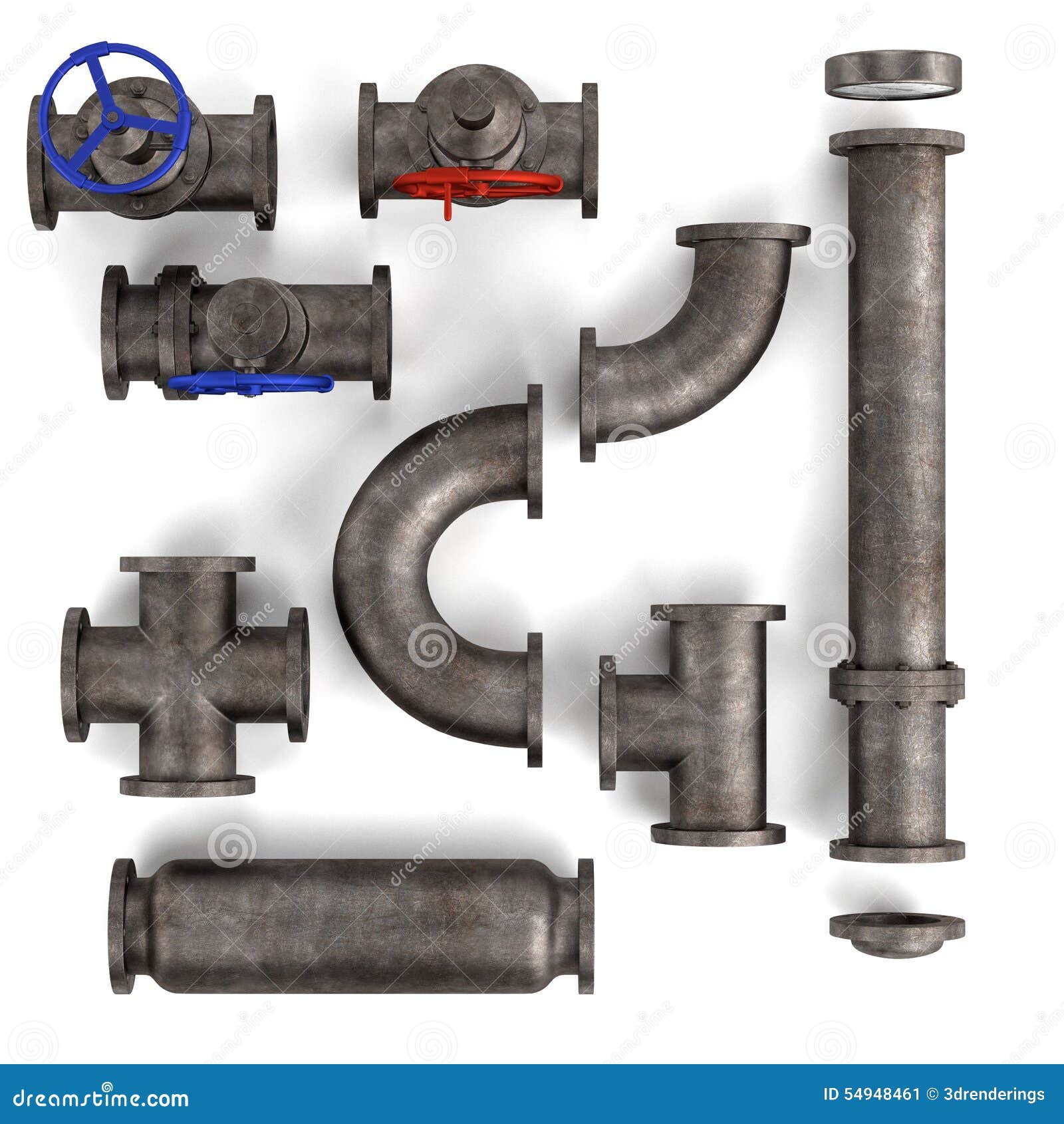 Industrial pipes stock illustration. Illustration of model - 54948461