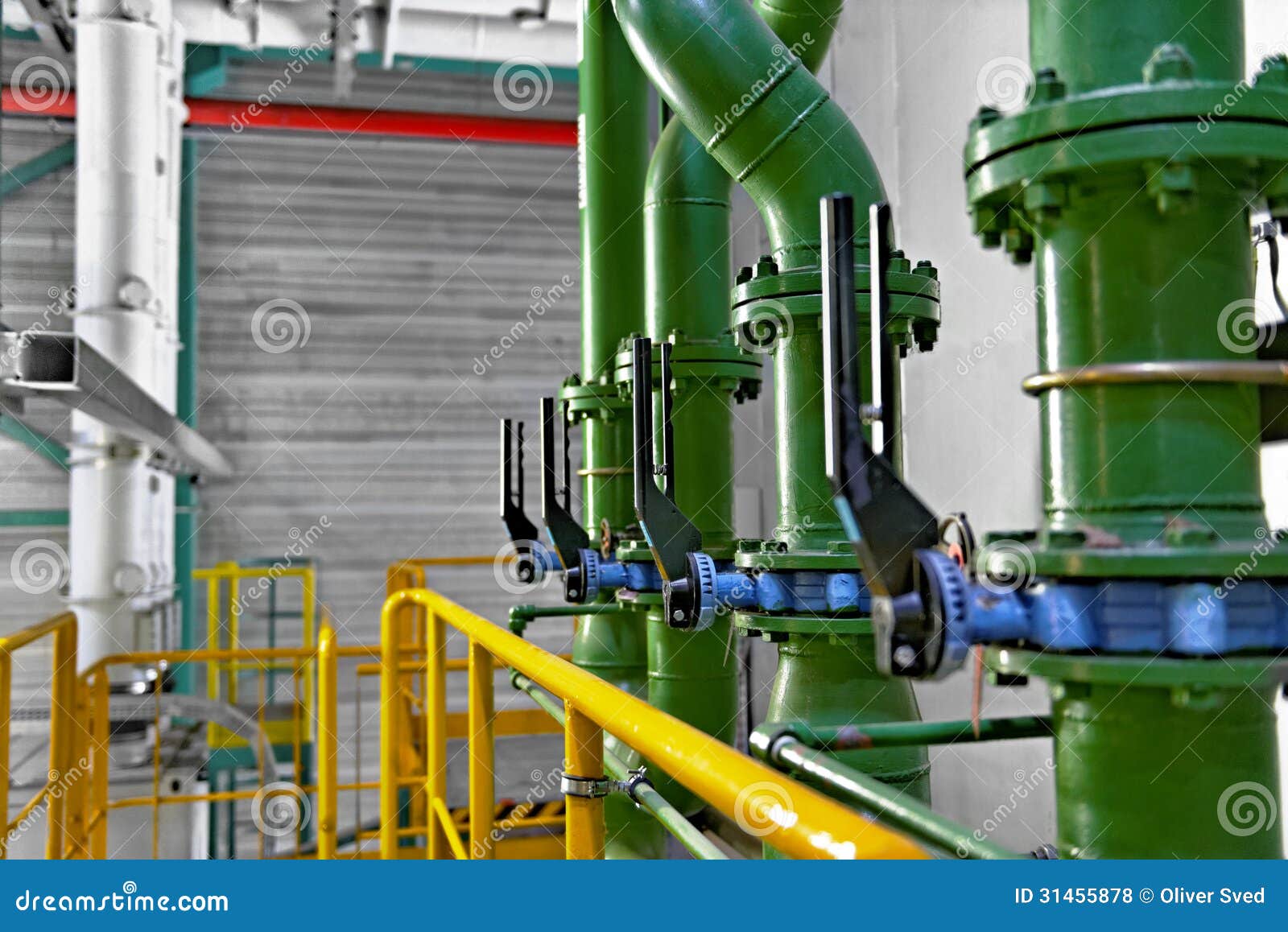 Industrial Pipes in a Power Plant Stock Photo - Image of resource, pump ...