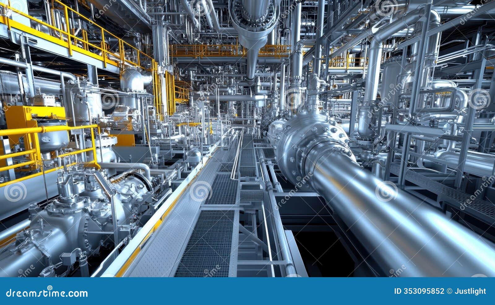 Industrial Pipes and Valves Connecting in Complex Network within Modern ...