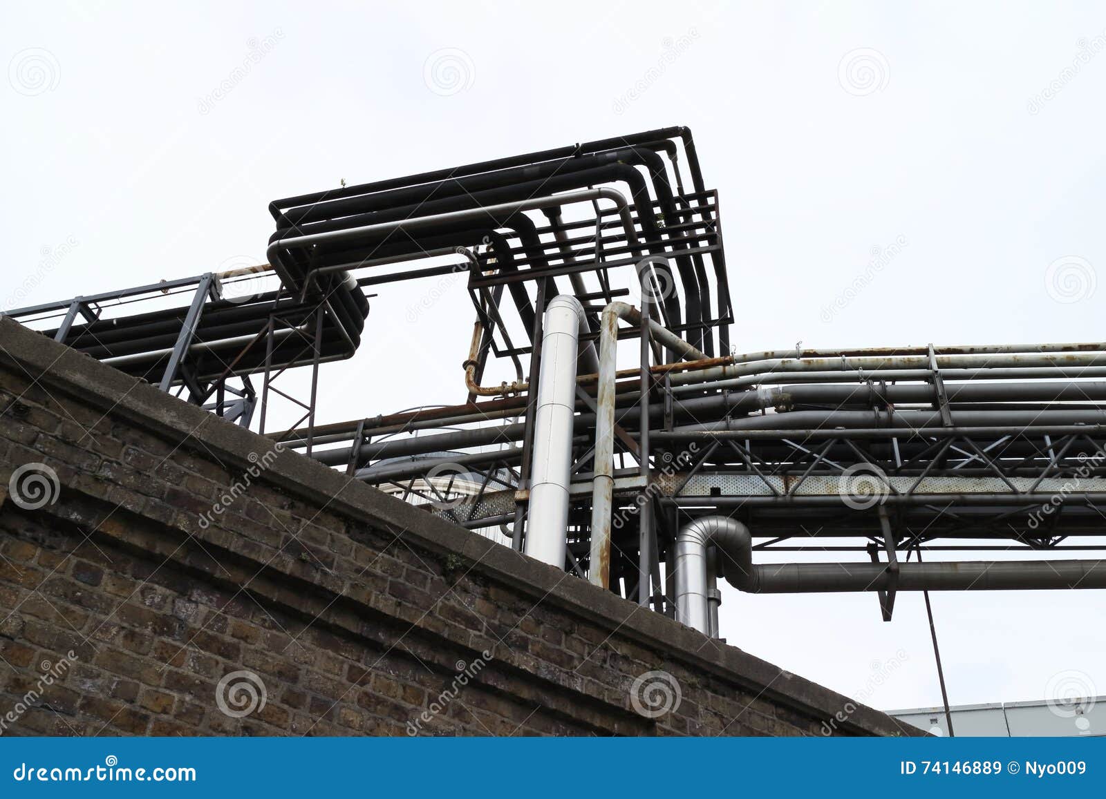 Industrial pipes stock image. Image of pipes, production - 74146889