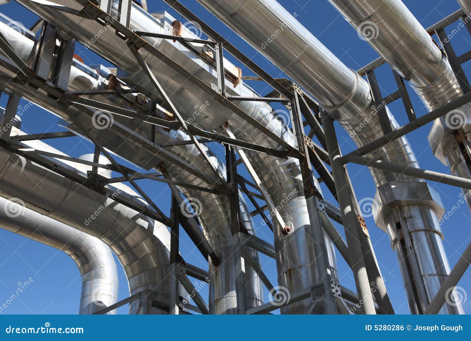 Industrial Pipework stock photo. Image of pressure, processor - 5280286