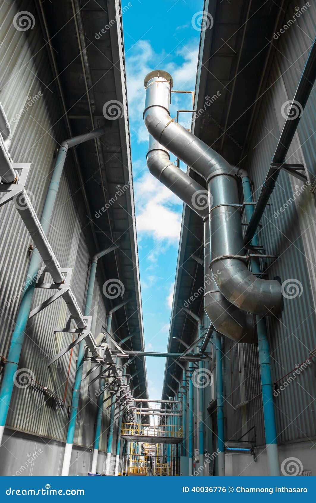 Industrial Piping for Background Stock Photo - Image of grass ...