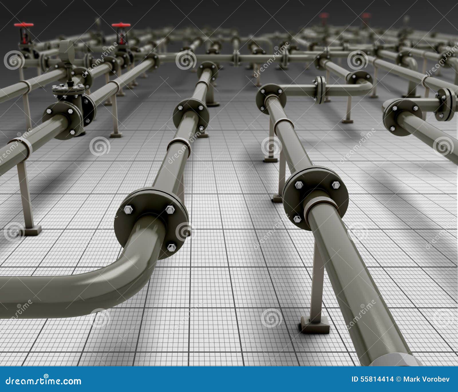 Industrial piping stock illustration. Illustration of conduit - 55814414