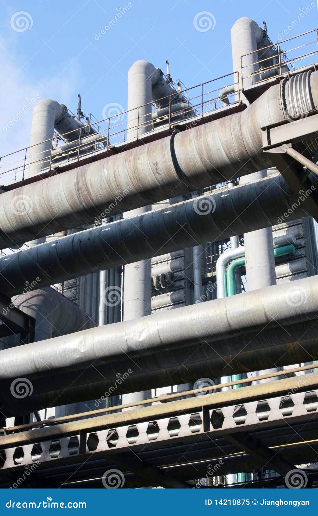 Industrial Piping System stock image. Image of recycler - 14210875