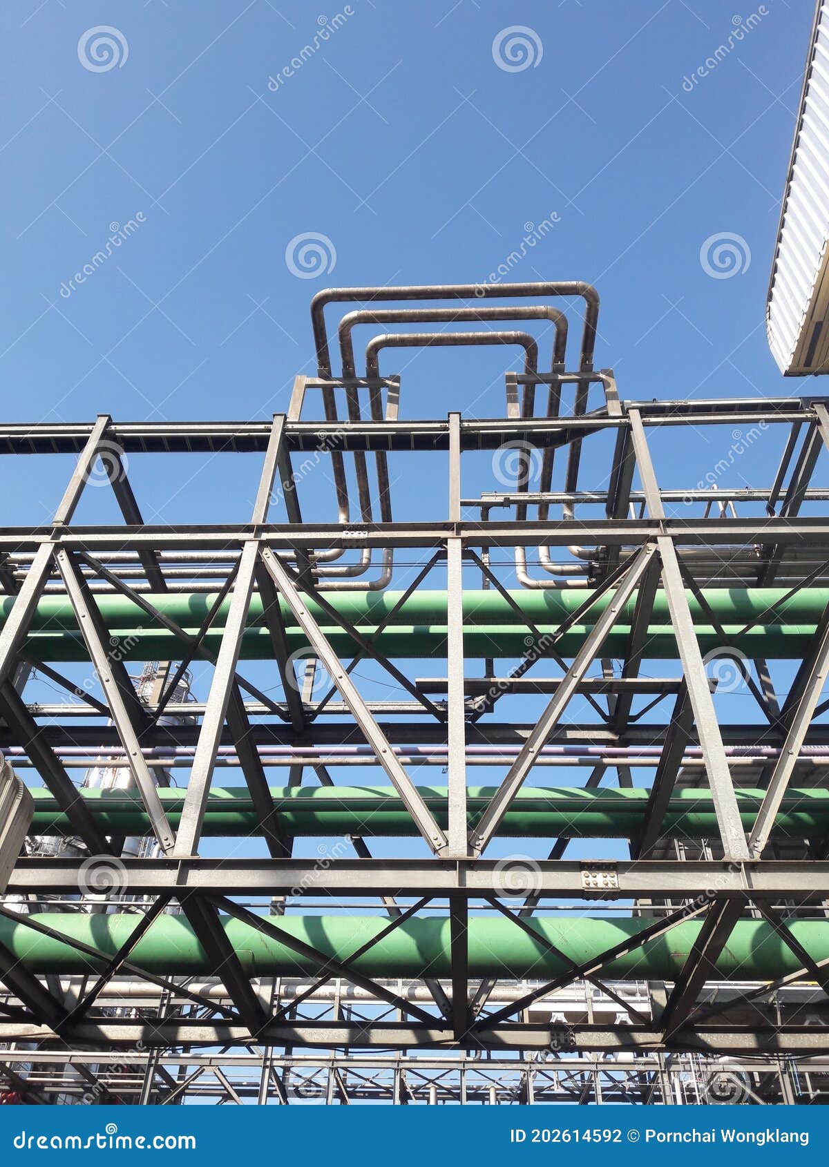 Industrial Piping Work of Distillation Plant Stock Photo - Image of ...