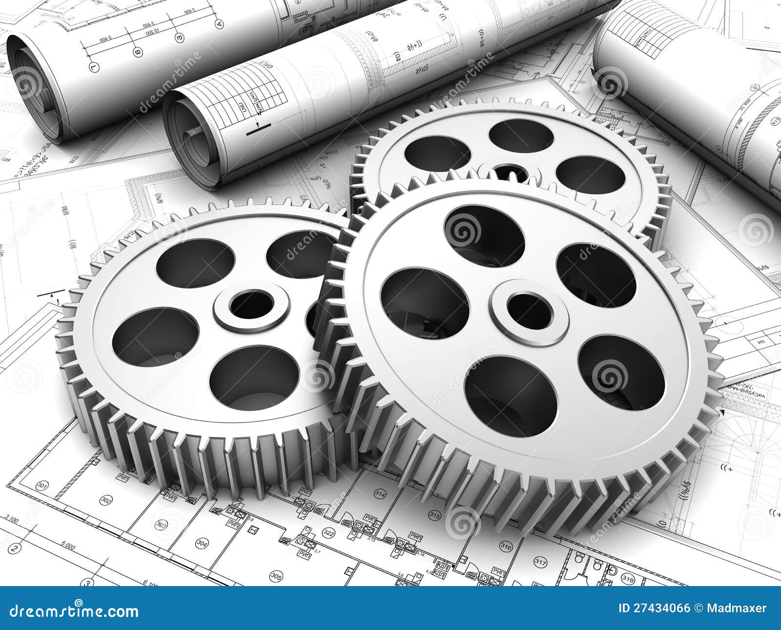Industrial plan stock photo. Image of blueprint, designer - 27434066