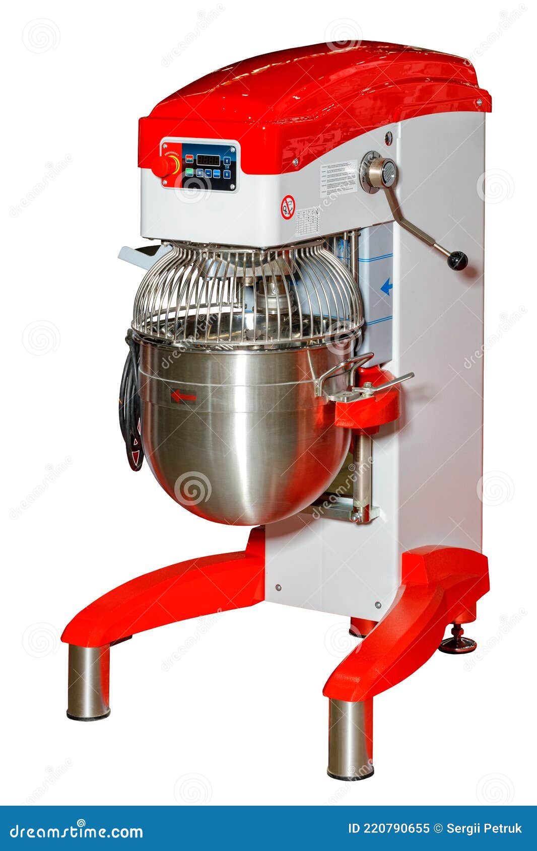 Industrial Planetary Mixer for Mixing in the Food Industry, Isolated on ...