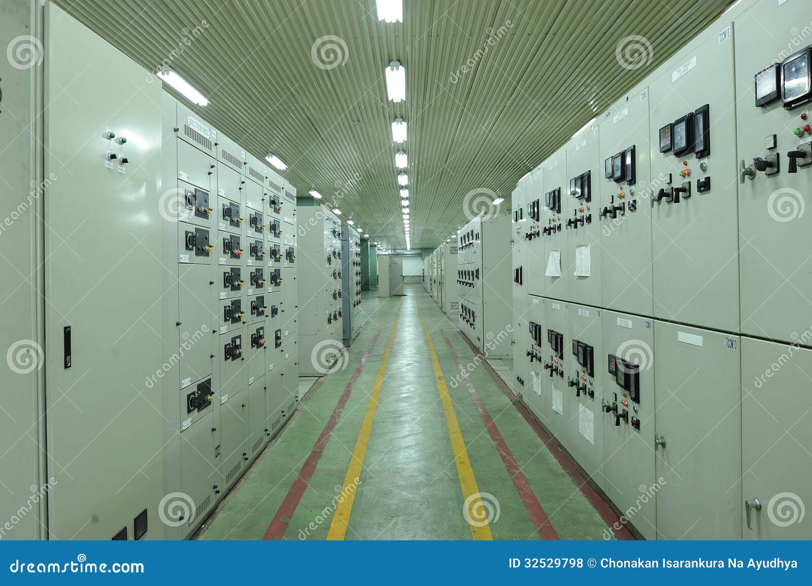 Industrial plant controls stock photo. Image of electric - 32529798