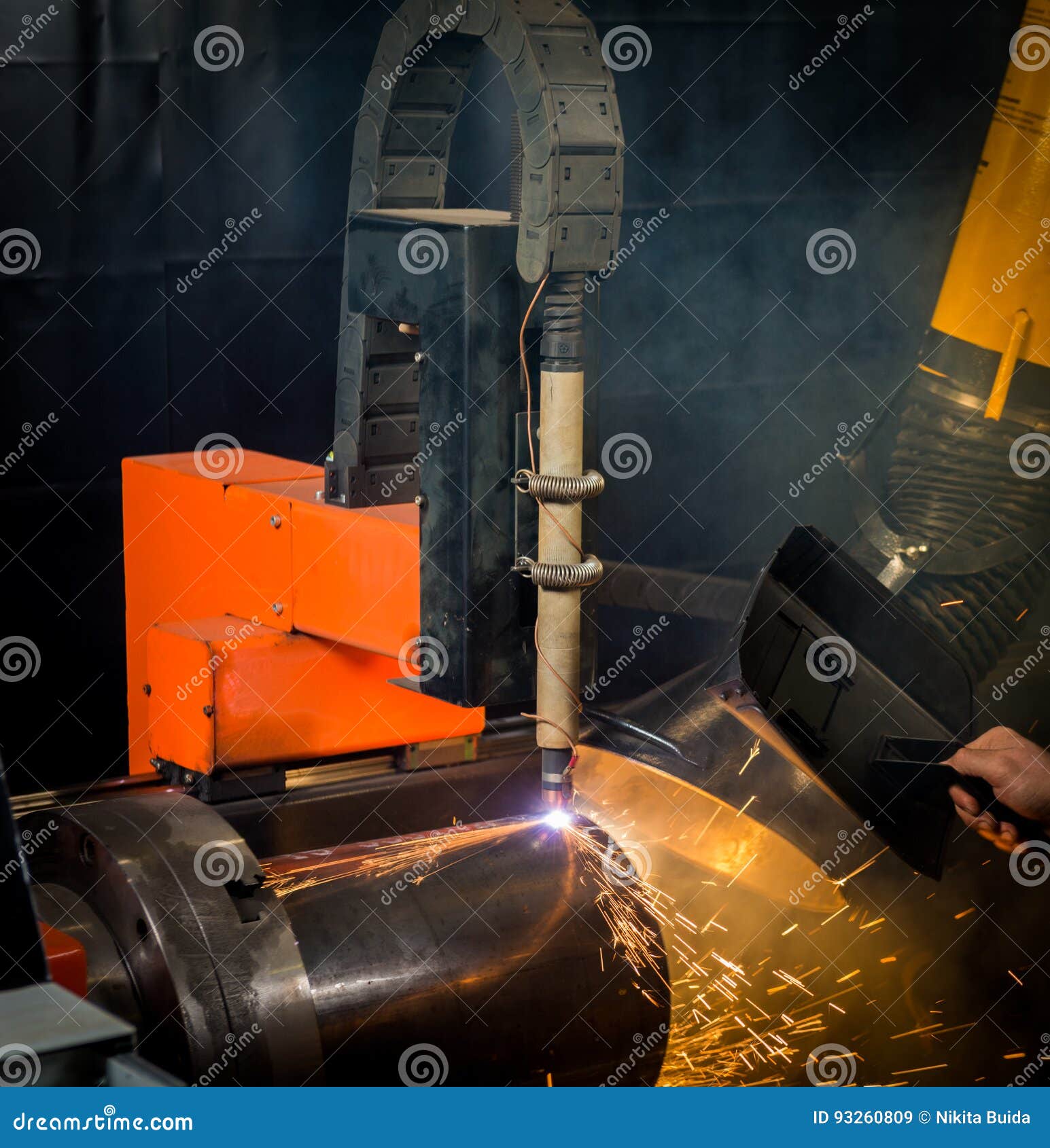 Industrial plasma cutter stock image. Image of industrial - 93260809