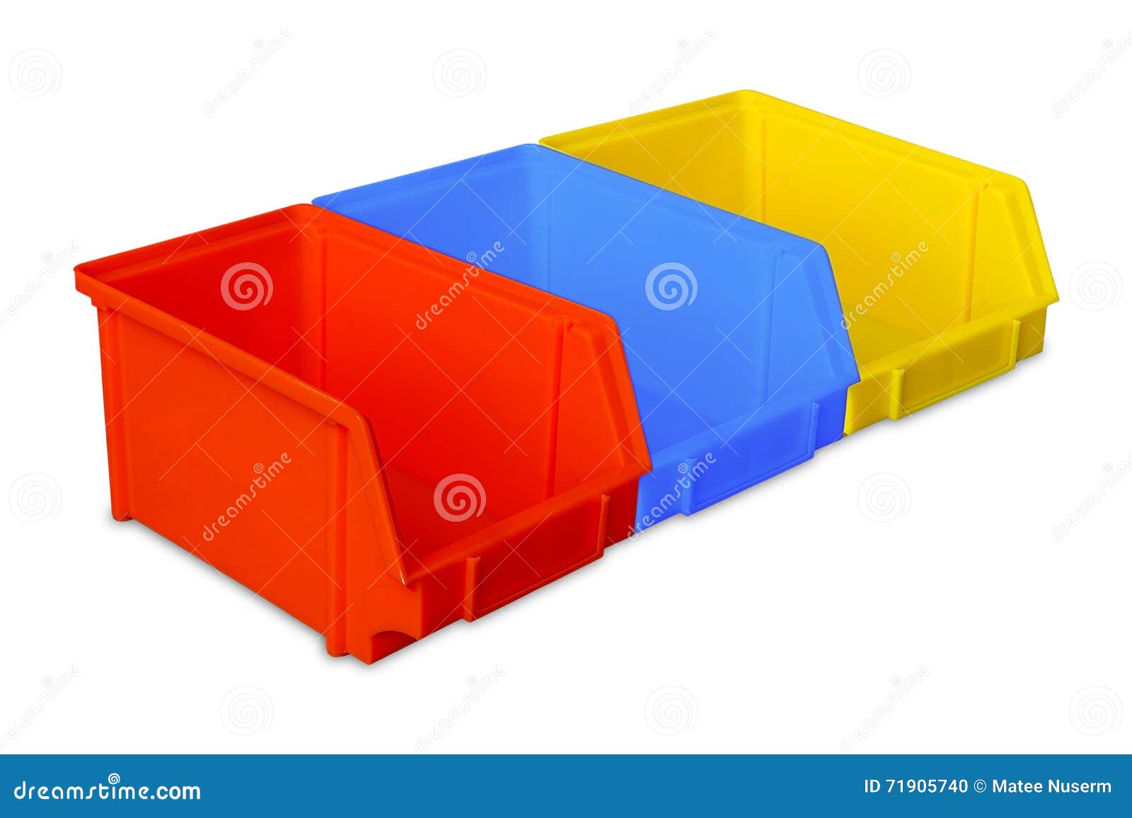 Industrial Plastic Parts Bins Stock Photo - Image of clipping, tray ...