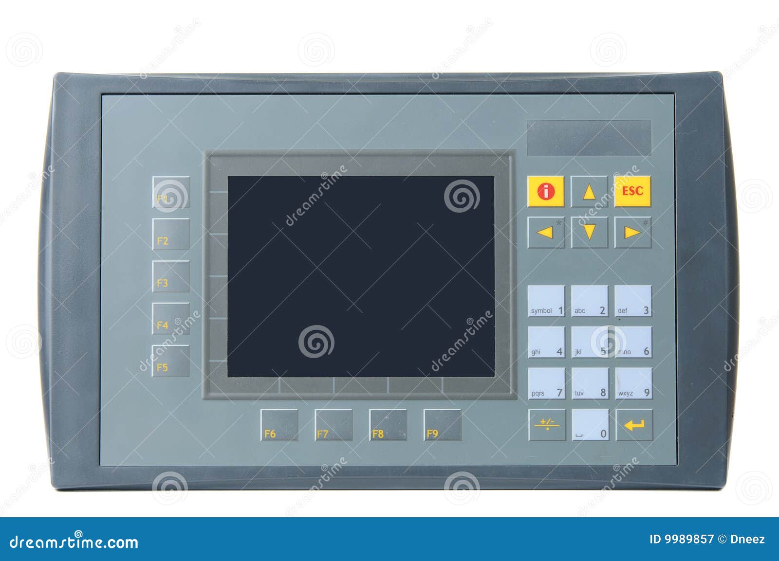 Industrial PLC with Built-in Operator Panel Stock Image - Image of ...