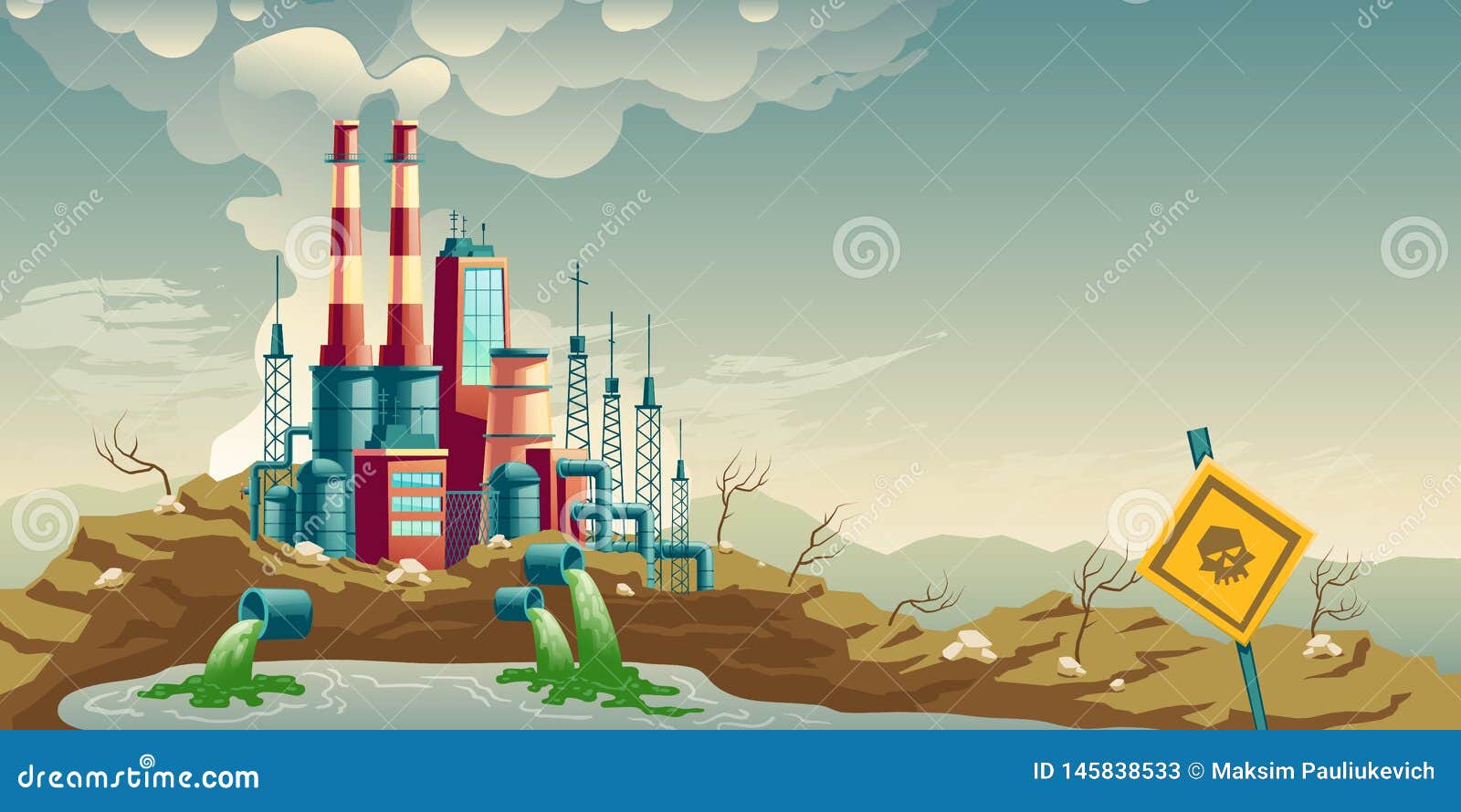 Pollution Cartoon Stock Illustrations – 31,823 Pollution Cartoon Stock ...