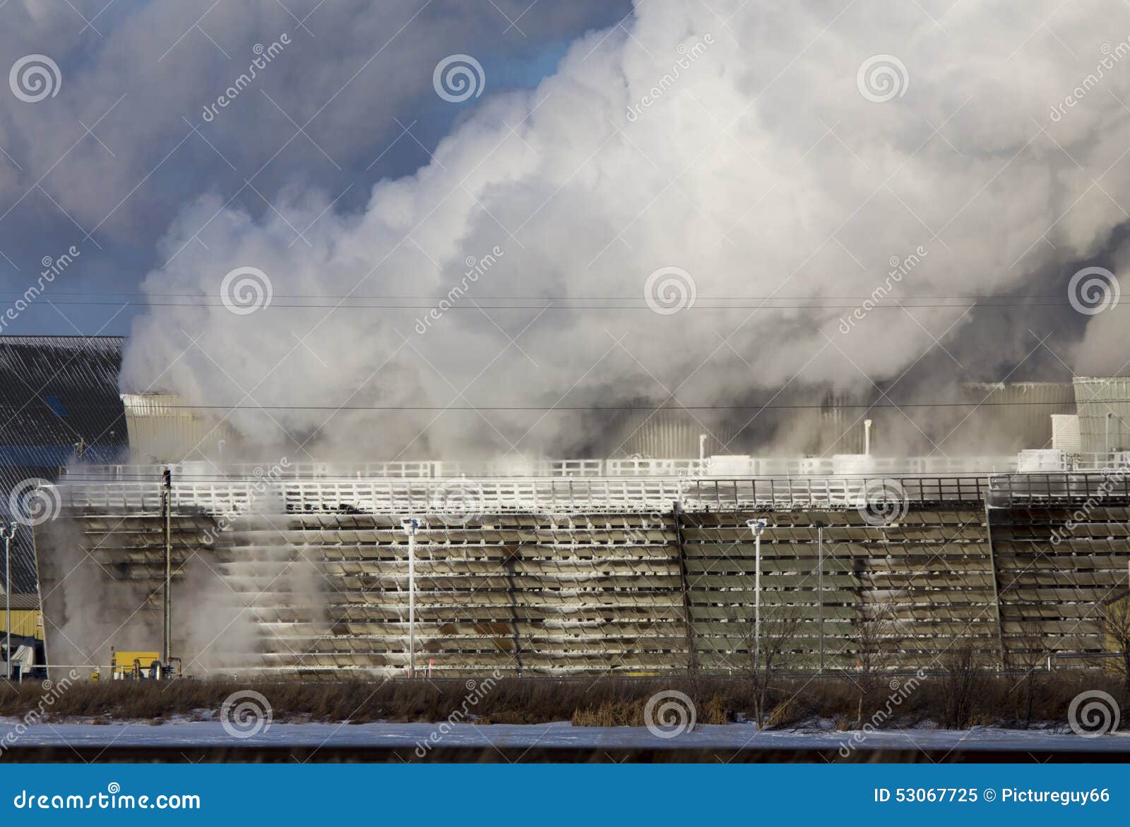 Pollution Refinery, Pipelines And Towers, Heavy Industry Overview ...