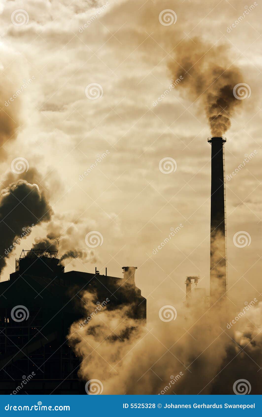 Industrial polution stock photo. Image of greenhouse, pollution - 5525328