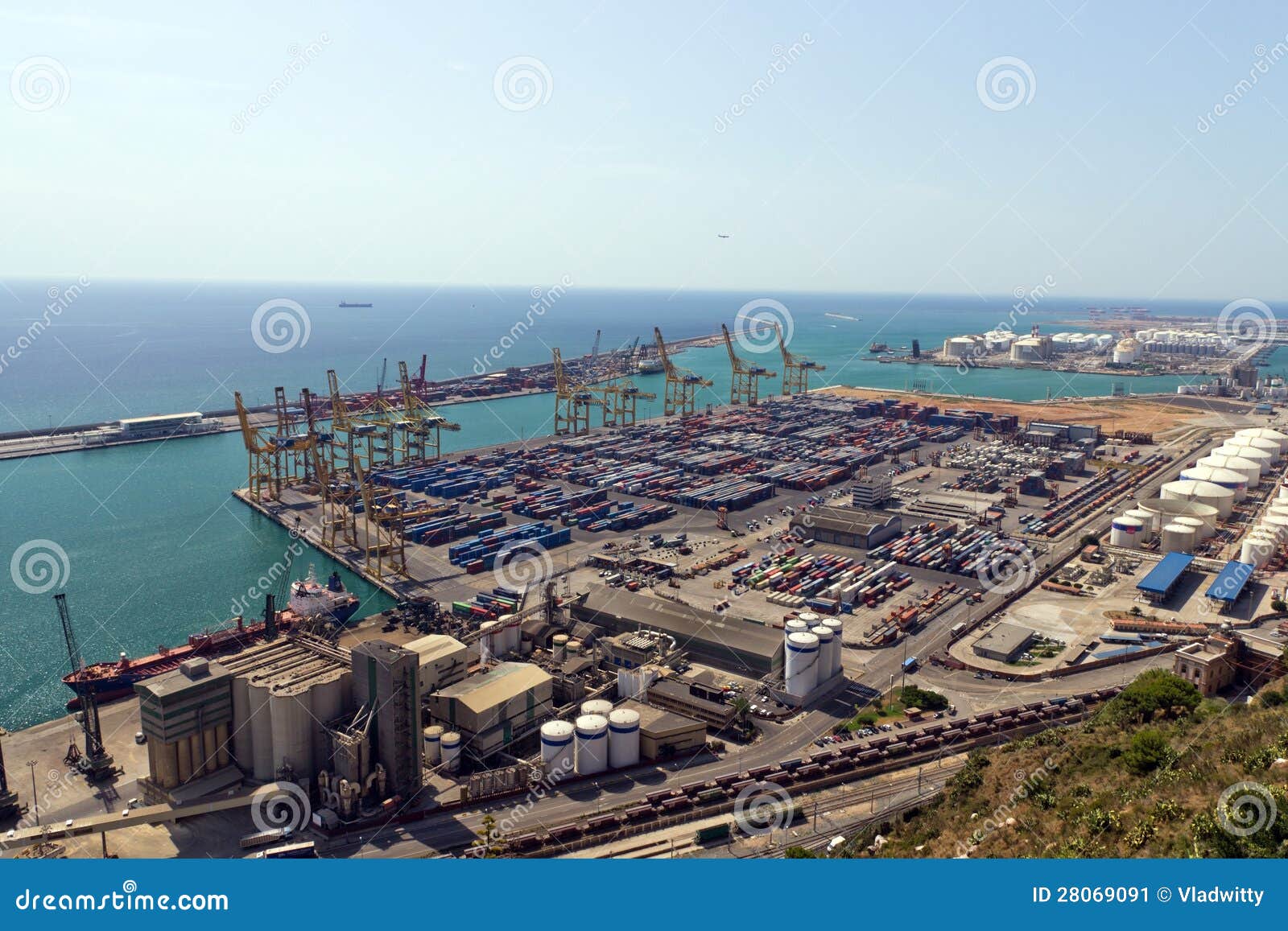 Industrial Port stock image. Image of bulk, business - 28069091
