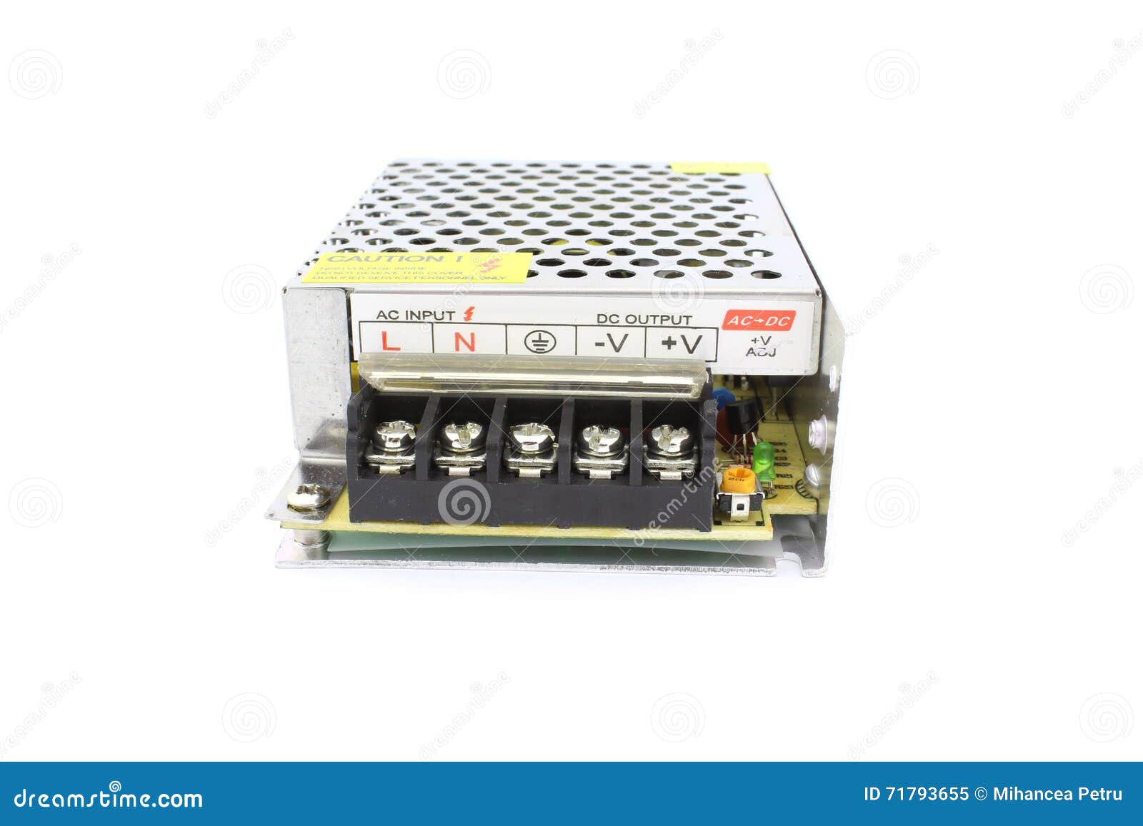 Industrial Power Adapter, Isolated on White Stock Image - Image of line ...