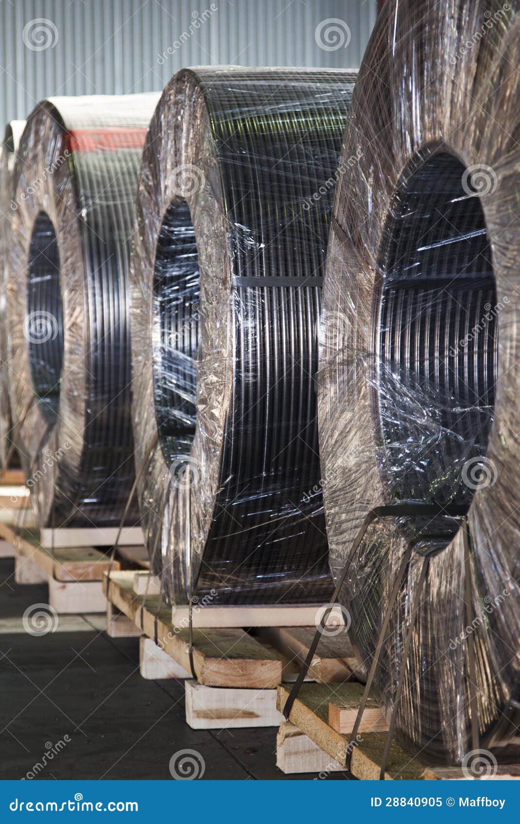 Industrial Power Electric Cable Stock Image - Image of factory ...