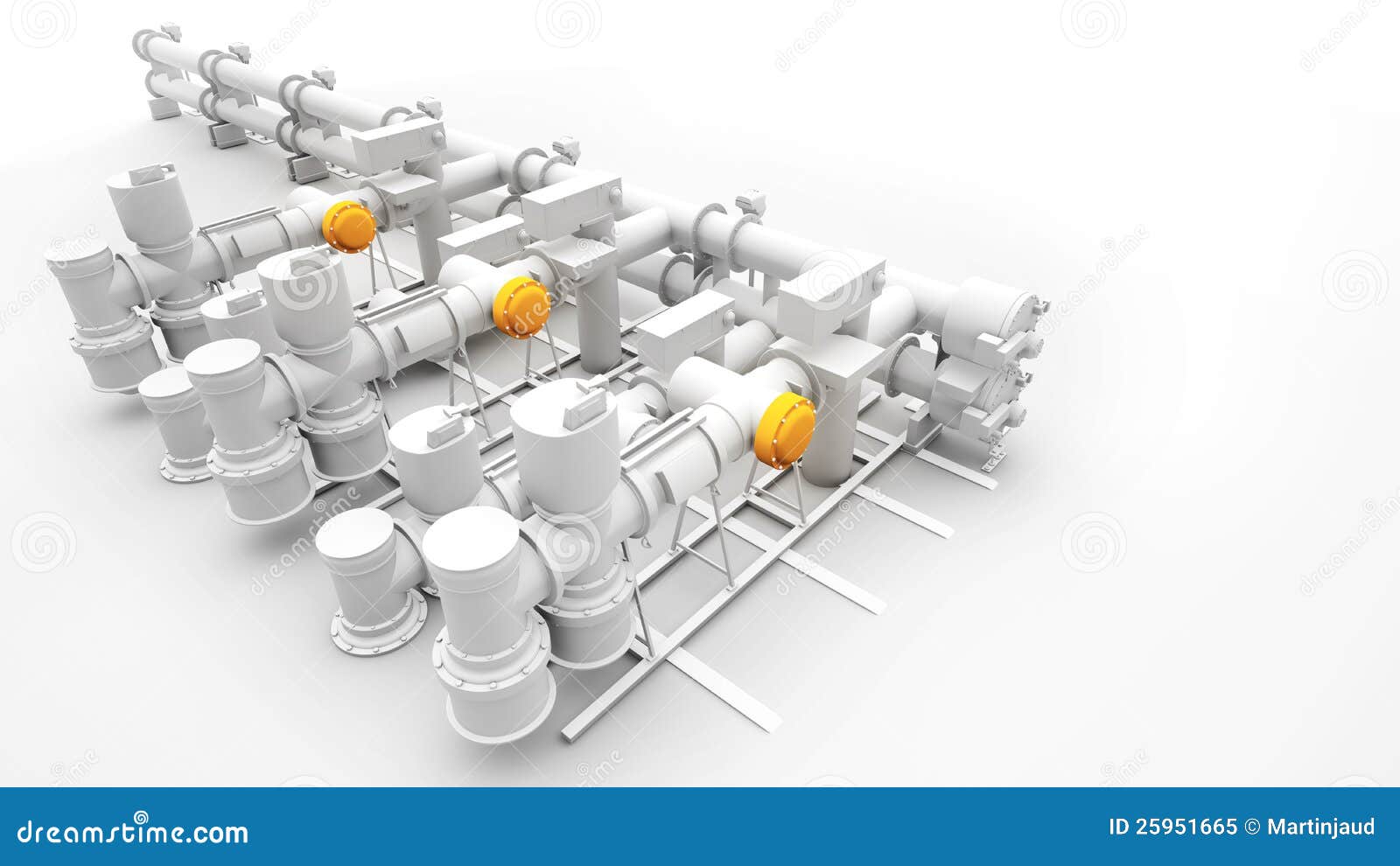 Industrial Power Generator and Machinery Stock Illustration ...