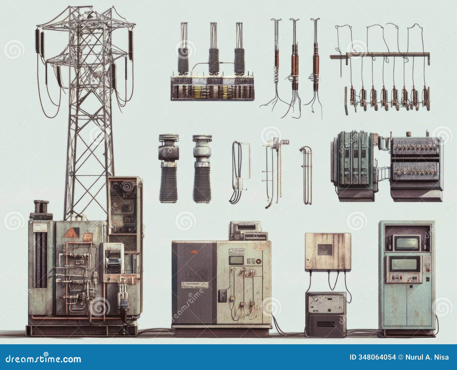 Industrial Power Plant Equipment, a Visual Guide To Electrical ...